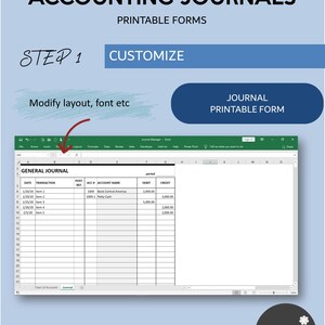 Printable Accounting Journal Forms | Accounting Journal Excel ...