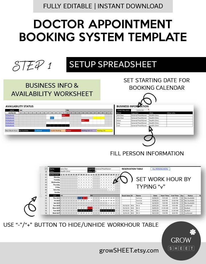 Doctor Appointment Booking Template | Physician Reservation Manager ...