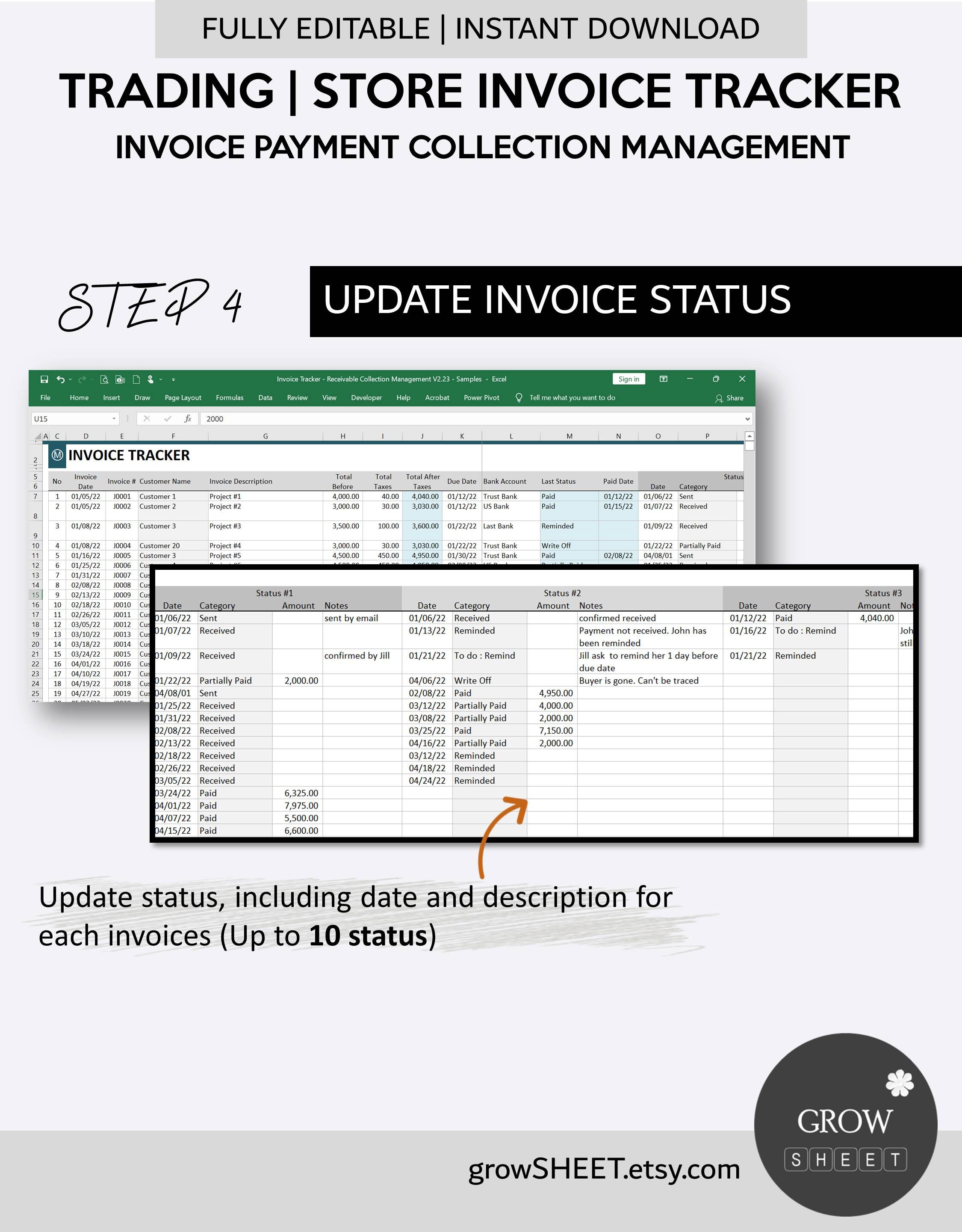 Trading & Retail Store Invoice Payment Tracker and Collection ...