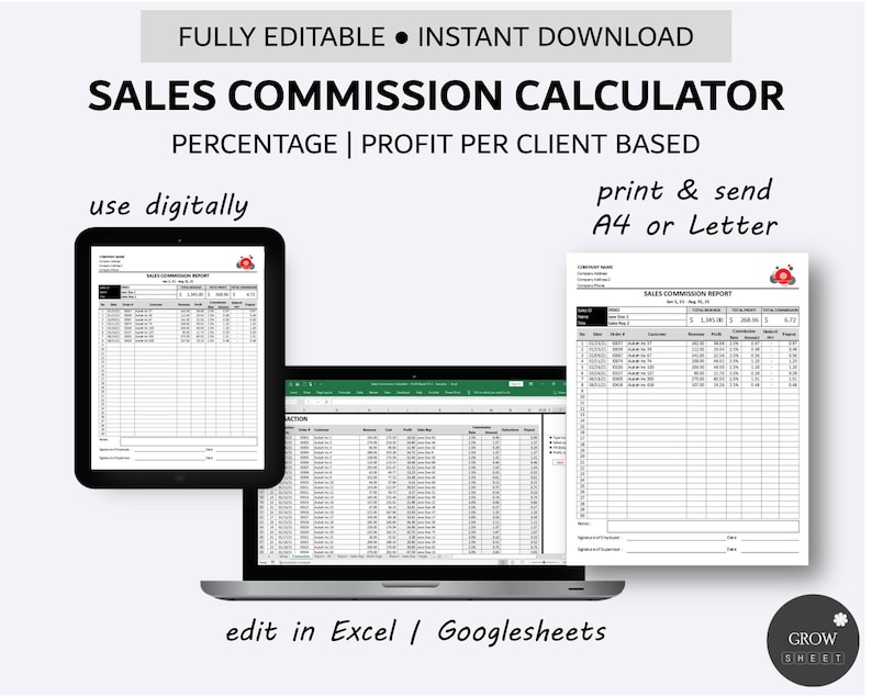 Sales Commission Calculator | Automated Tiered Commission Calculator ...