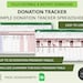 Donation Tracker Spreadsheet | Simple Donation Program Planner and Tracker for Excel and Google ...