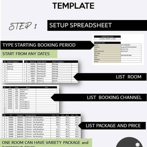 Hotel Booking System Template | Hotel Reservation Spreadsheet Excel ...