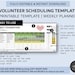 Volunteer Scheduling Template for Excel and Google Sheets | Multi Roles ...