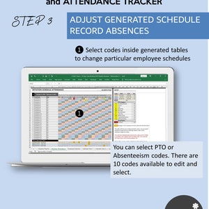 Work Rotating Generator Template and Attendance Tracker | Automated ...