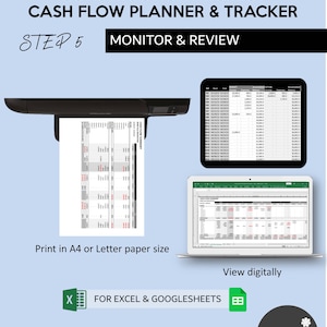 Construction Project Cash Flow Planner and Tracker Spreadsheet | Daily ...