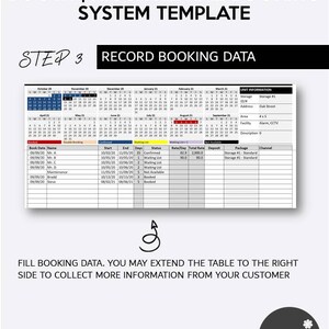 Booth Rental Booking Template Kiosk Rental Business Spreadsheet Manager ...