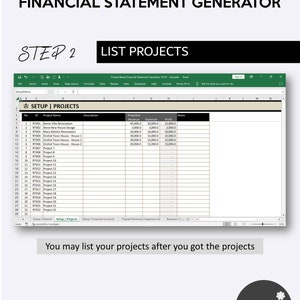 Construction Project Financial Statement Generator | Automated Income ...