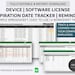 Employee Software License Expiry Date Tracker | Simple Inventory ...