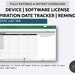 Employee Software License Expiry Date Tracker | Simple Inventory ...