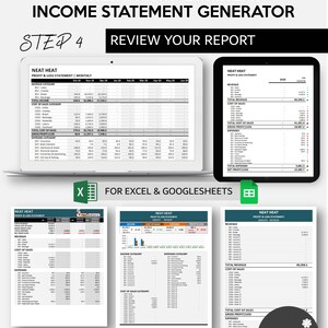 Bakery Shop Business Income Statement Generator | Automated Profit ...