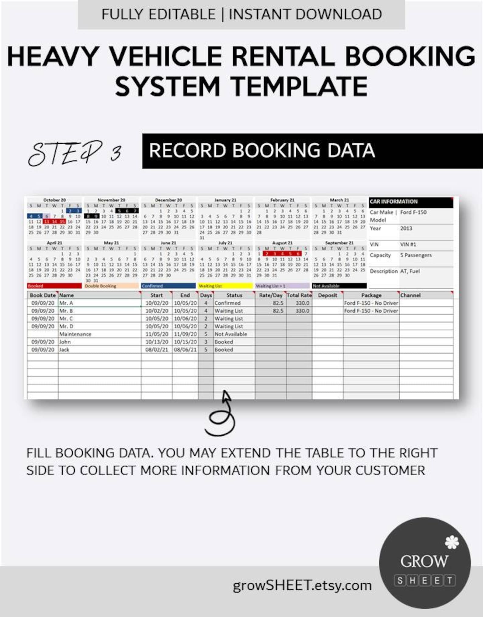 Truck Rental Booking Template | Heavy Vehicle-machinery Rental ...