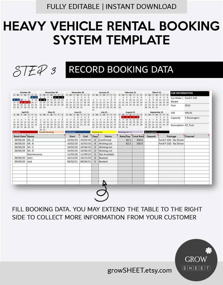 Truck Rental Booking Template | Heavy Vehicle-machinery Rental ...