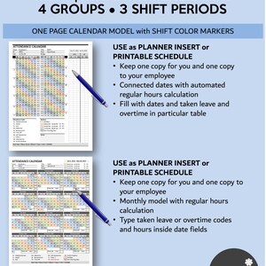 Employee Work Shift Schedule Generator | Hourly Work Scheduler ...