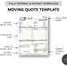 Printable Moving Quote Template for Excel and Google Sheets | Home ...