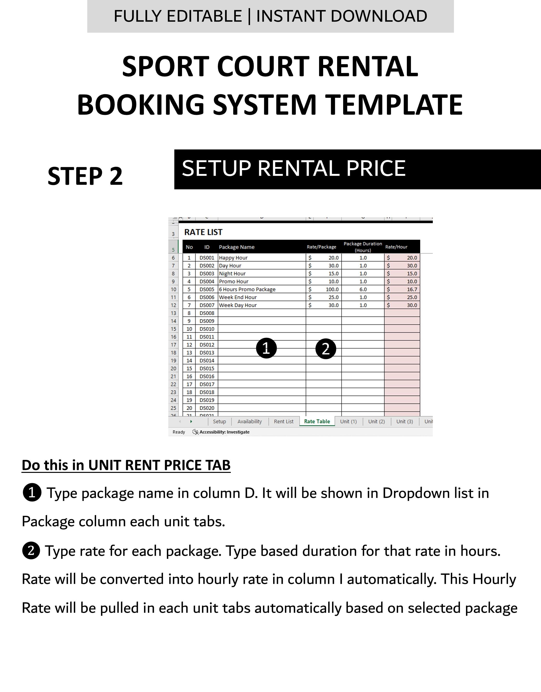 Sport Court Booking System Template | Tennis - Football - Basketball ...