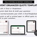 Printable Event Organizer Quote Template for Excel and Google Sheets ...