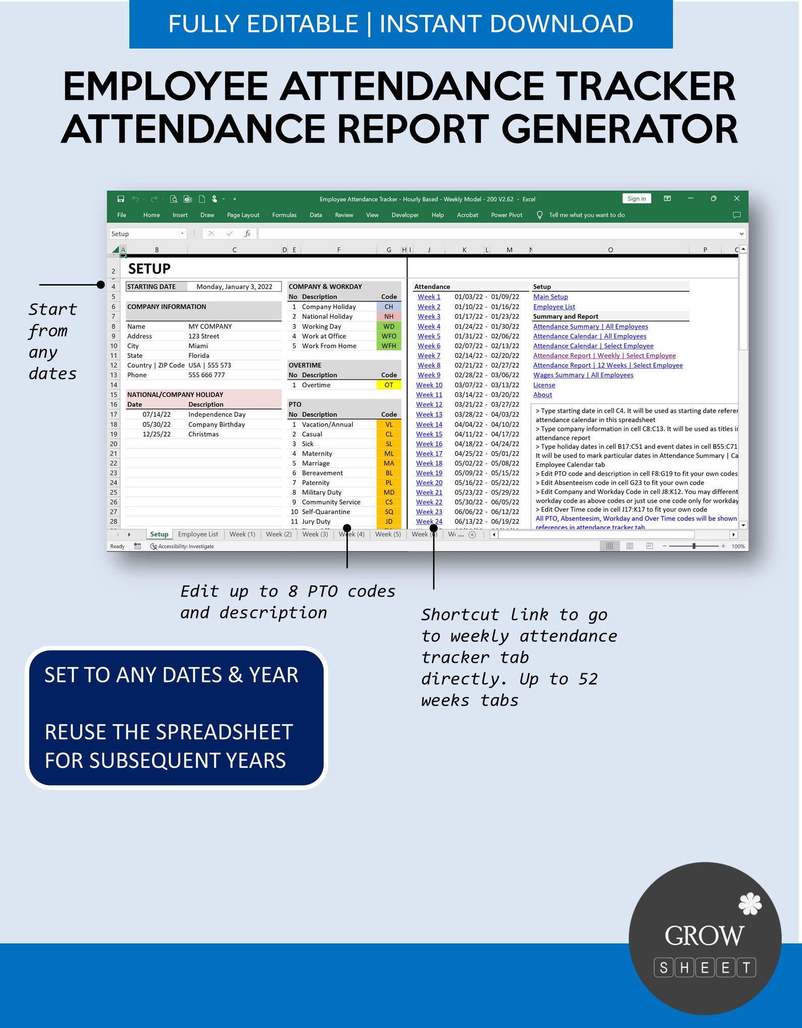 Employee Attendance Tracker and Automated Report Generator | Weekly ...