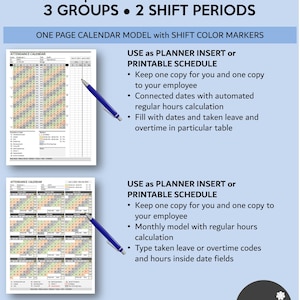 Employee Work Shift Rotating Schedule Generator | Hourly Work Rotation ...