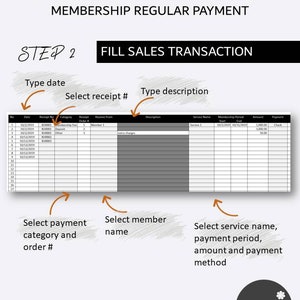 Membership Payment Receipt Generator | Monthly Cash Receipt Template ...