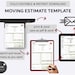 Printable Moving Estimate Template for Excel and Google Sheets | Home ...
