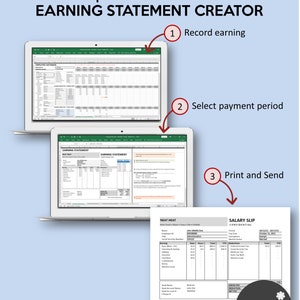 Salary Slip Generator | Earning Statement Template | Pay Slip Creator ...
