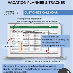 Employee Attendance Calendar 2024 - 2025 - 2026 and Beyond | Vacation ...