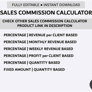 Sales Commission Calculator | Group Commission by Client's Revenue ...