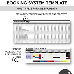 Vacation Rental Property Booking System Template | Simple Property Reservation System Template ...