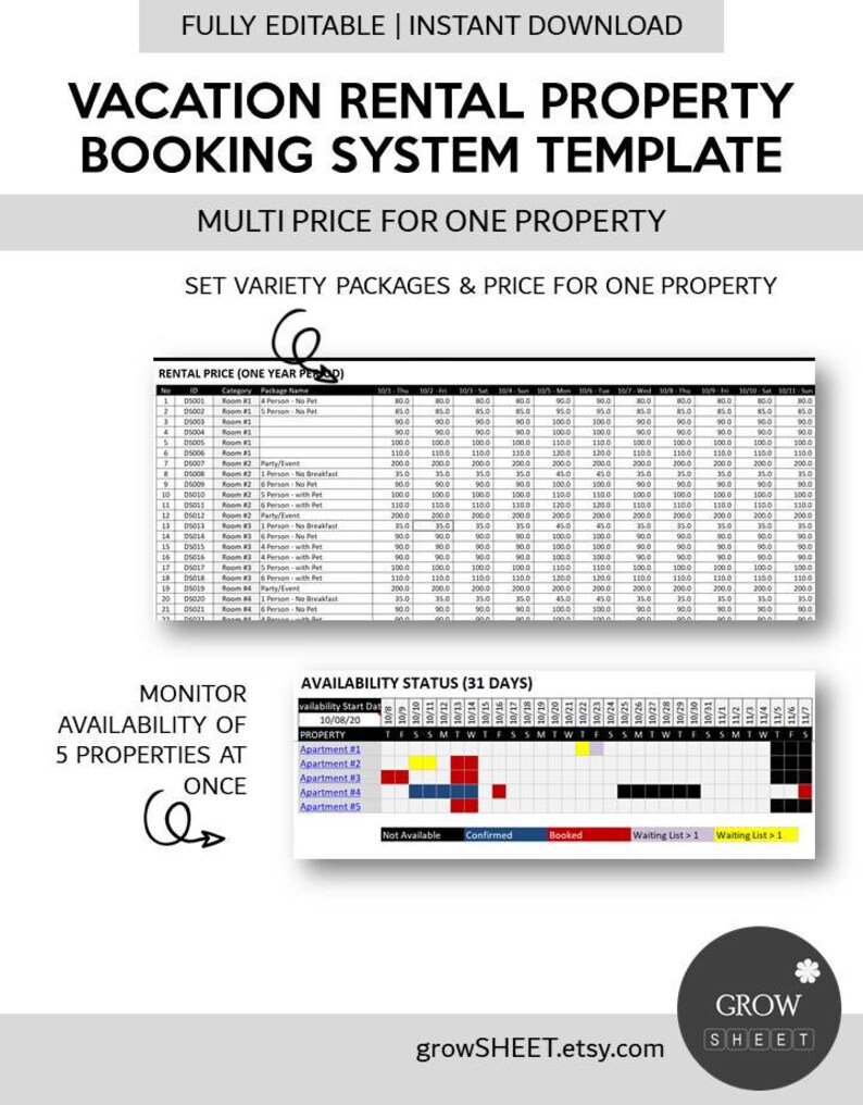 Vacation Rental Property Booking System Template | Simple Property ...