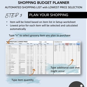 Grocery Cost Calculator With Automated Lowest Price Filter | Shopping ...