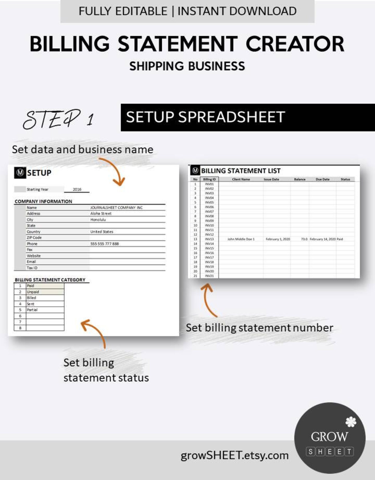 Billing Statement Creator for Shipping | Courier Business | Excel ...