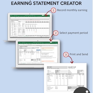 Pay Stub Generator With Database | Pay Slip Creator for Excel and ...
