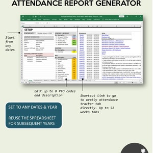 Employee Attendance Tracker and Automated Report Generator | Weekly ...