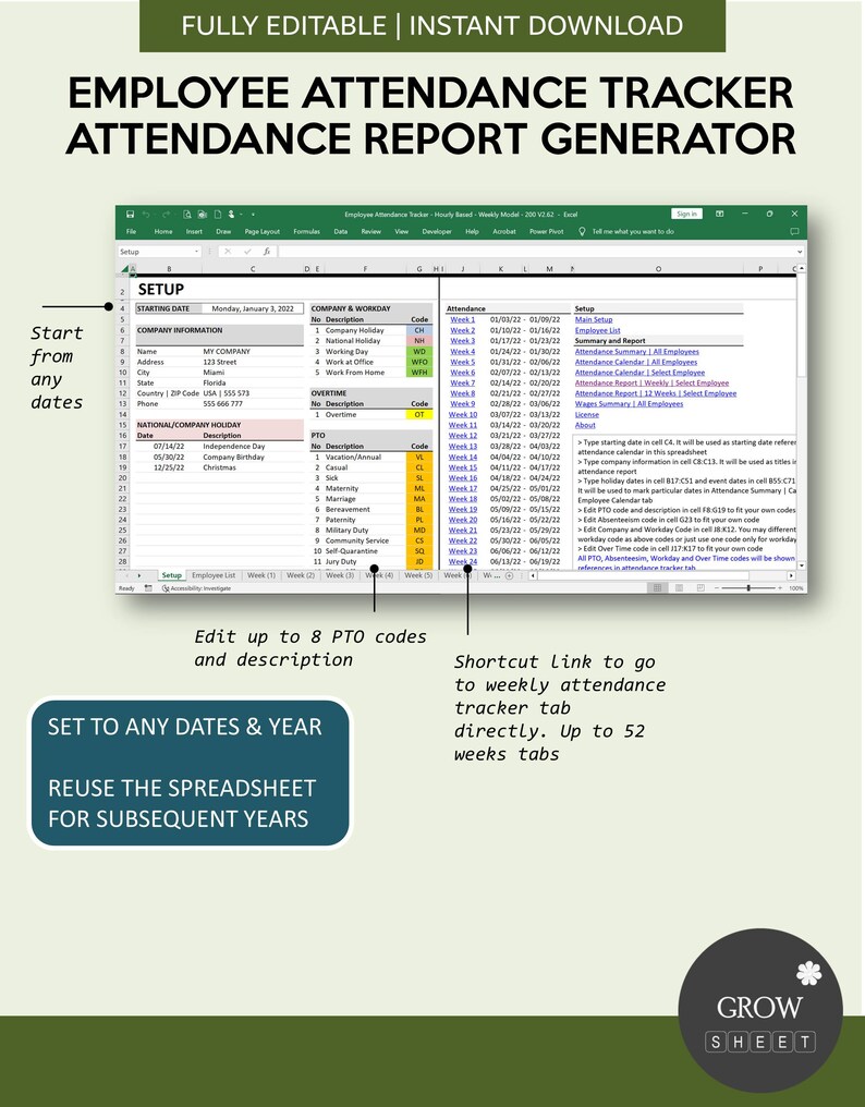 Employee Attendance Tracker and Automated Report Generator | Weekly ...
