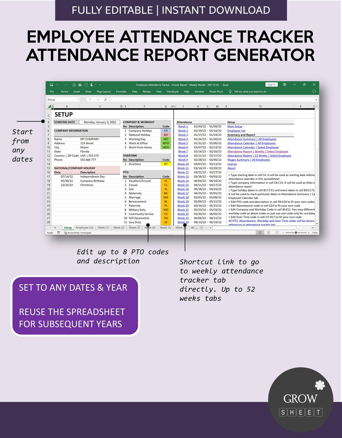 Employee Attendance Tracker and Automated Report Generator | Weekly ...