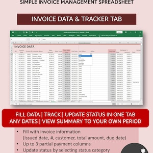 Invoice Tracker Spreadsheet | Small Business Invoice Management ...