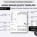 Printable Home Repair Quote Template | Home Renovation Price Quotation ...