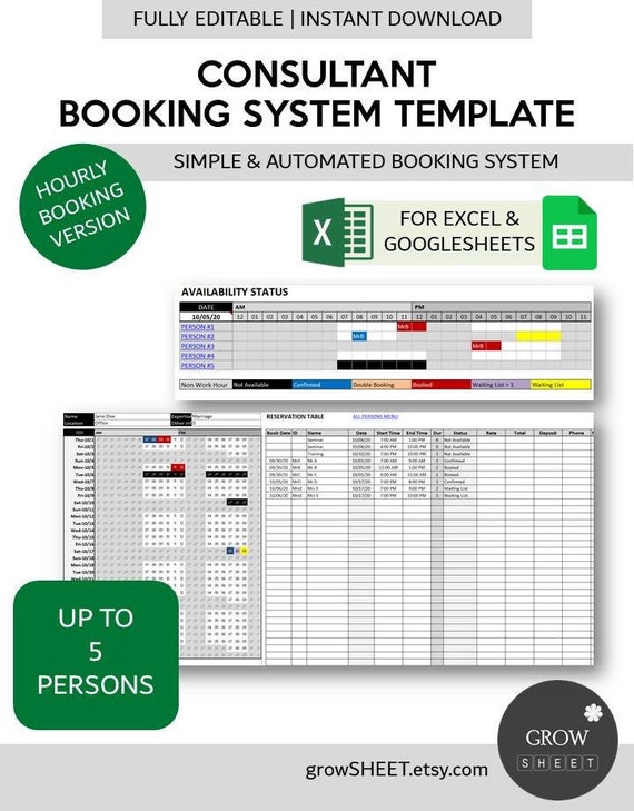 Consultant Appointment Booking Template Law Consultants | Etsy