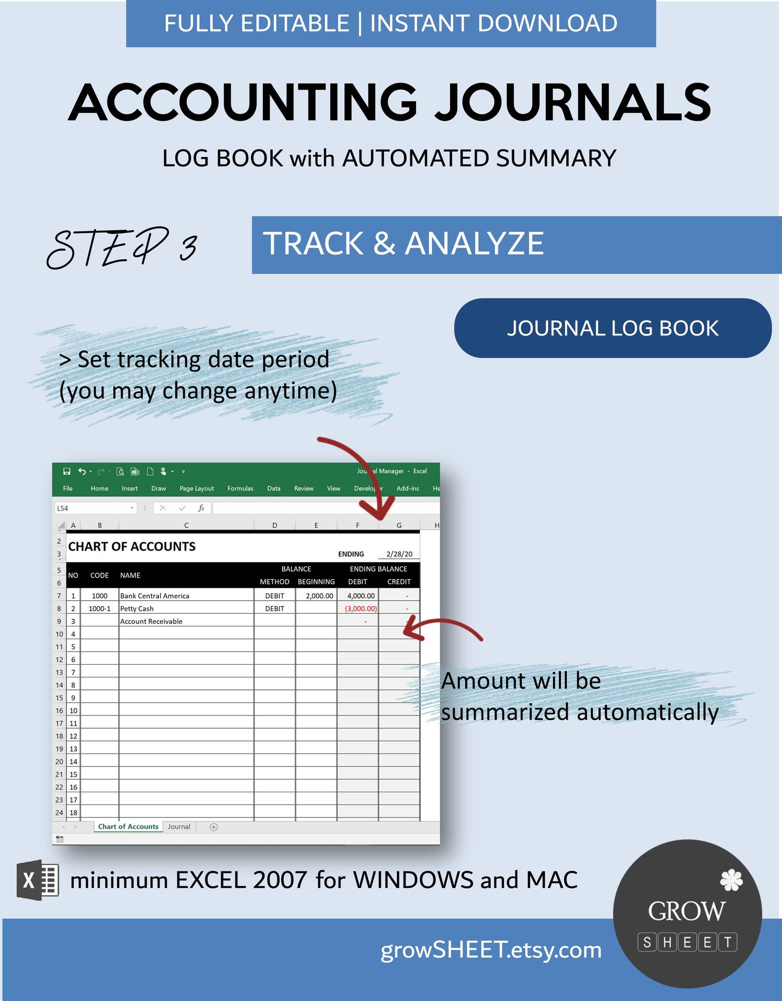 Printable Accounting Journal Forms | Accounting Journal Excel ...