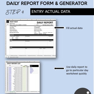 Construction Project Daily Report Generator With Database | Home ...