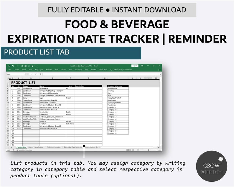 Food and Beverage Expiry Date Tracker | Simple Inventory Database With ...