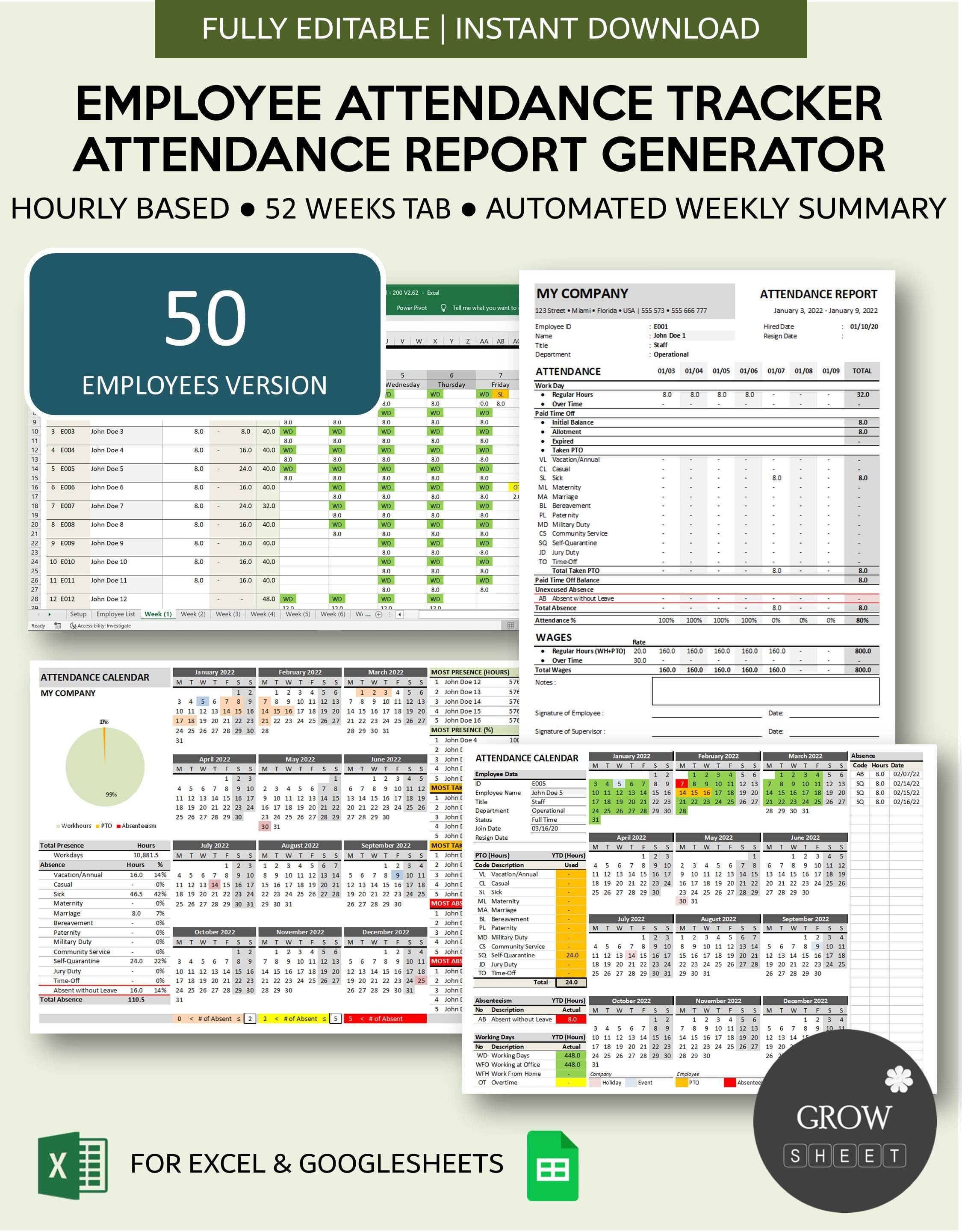 Employee Attendance Tracker and Automated Report Generator | Weekly ...