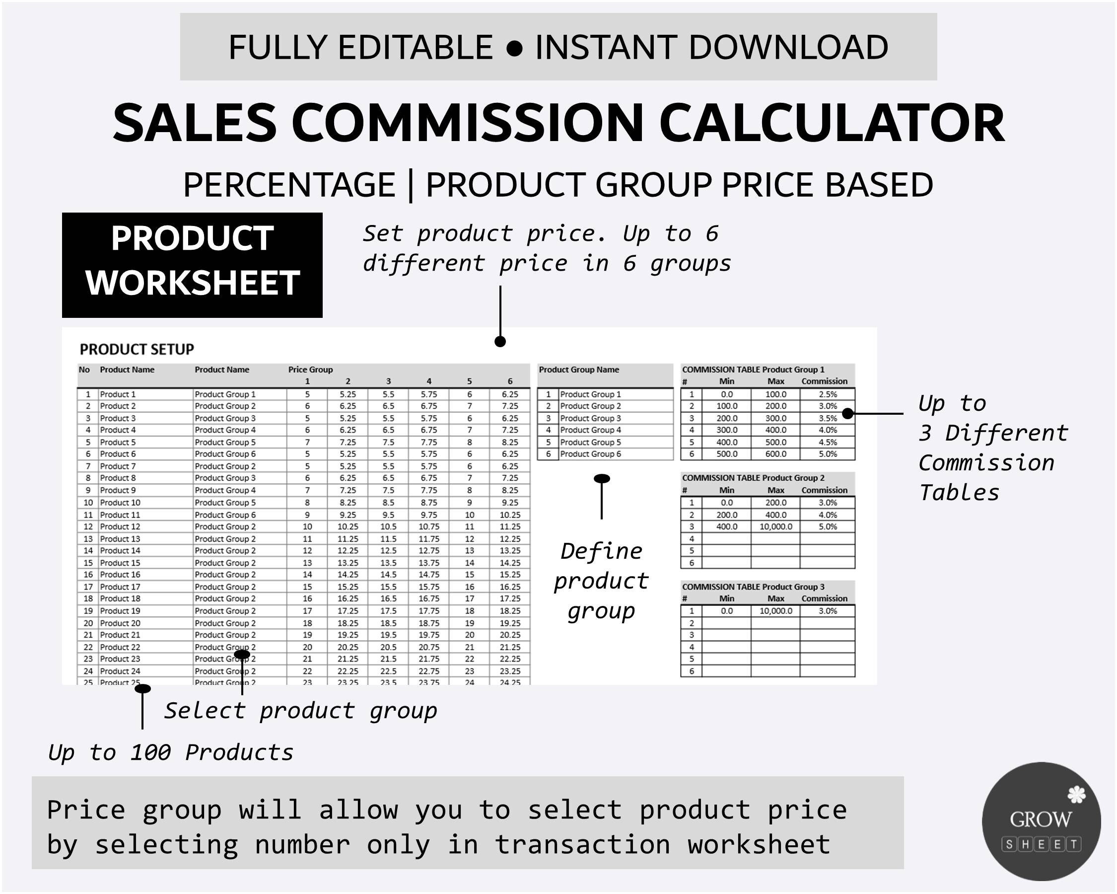 Sales Commission Calculator | Automated Tiered Commission Calculator ...