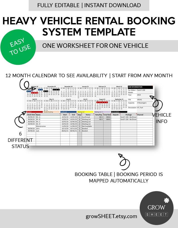 Truck Rental Booking Template | Heavy Vehicle-machinery Rental ...