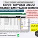 Employee Software License Expiry Date Tracker | Simple Inventory ...