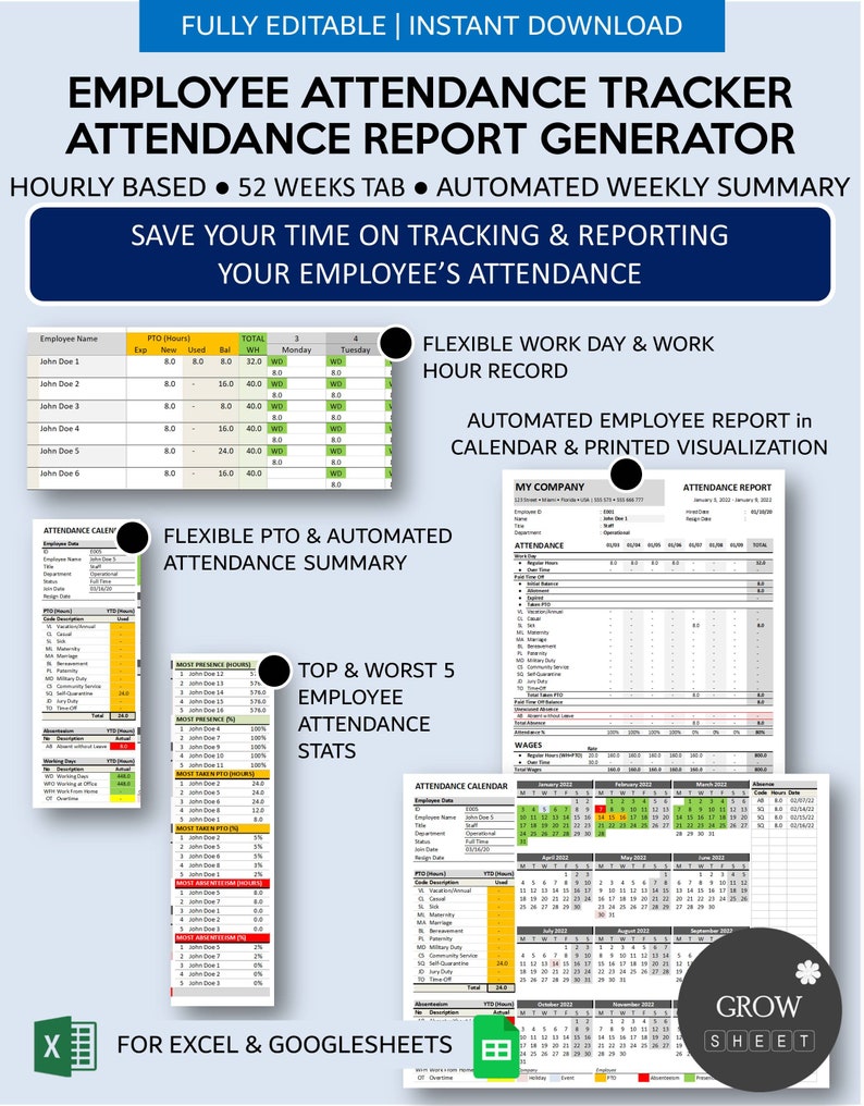 Employee Attendance Tracker and Automated Report Generator | Weekly ...