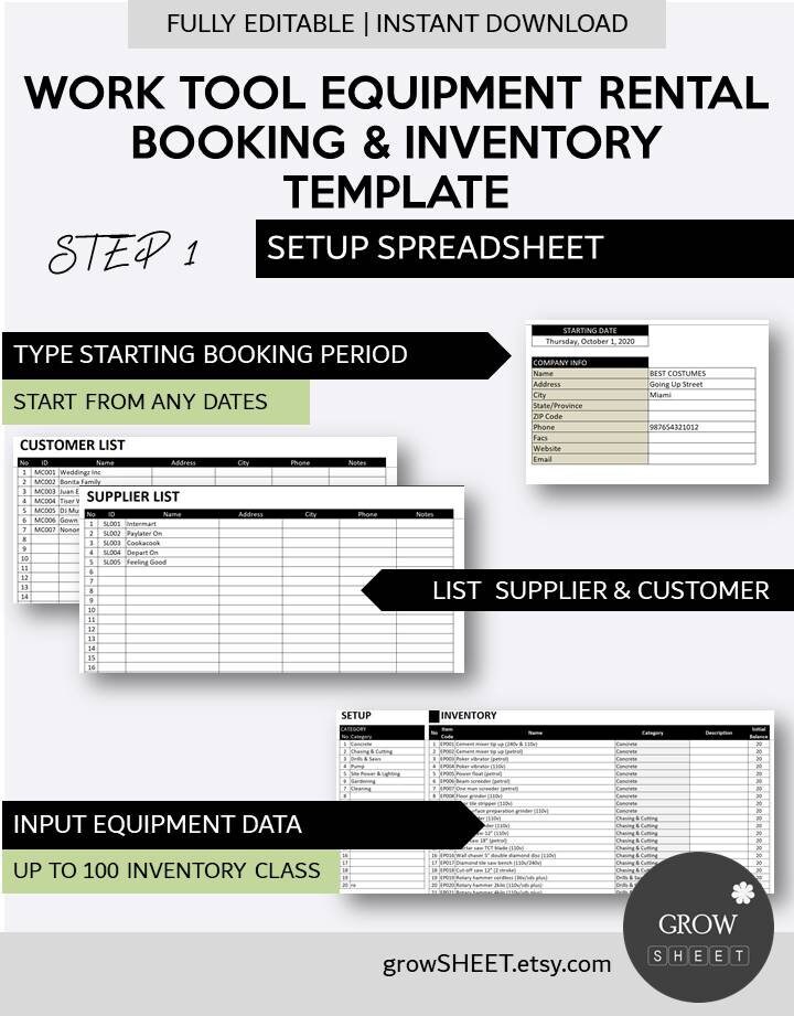 Construction Tool Rental Booking and Inventory Management Gardening ...