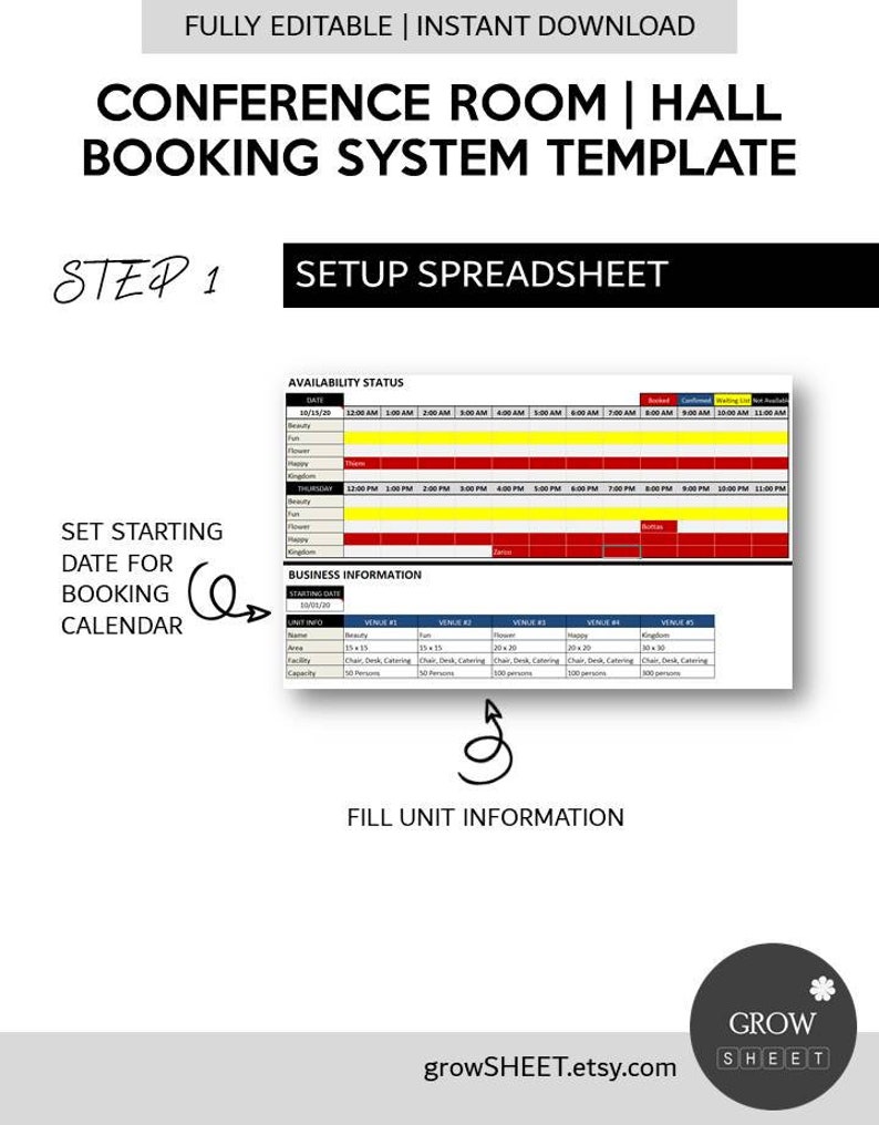 Conference Room Hourly Booking Template | Banquet Hall Reservation ...