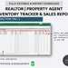 Realtor Inventory and Sales Tracker Property Agent Listing Management ...