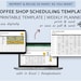 Coffee Shop Scheduling Template for Excel and Google Sheets | Multi ...
